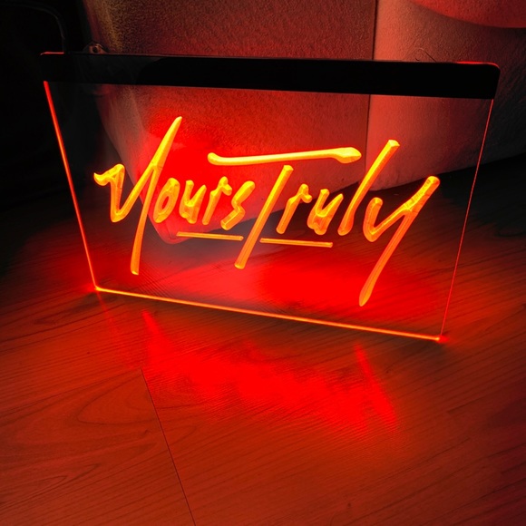 Other | Yours Truly Led Neon Red Light Sign 8x12 | Poshmark